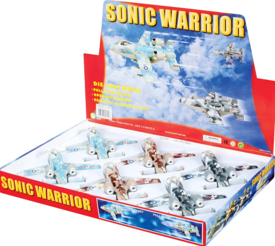 6" Die Cast Pull Back Sonic Jet – Little Options Shop
