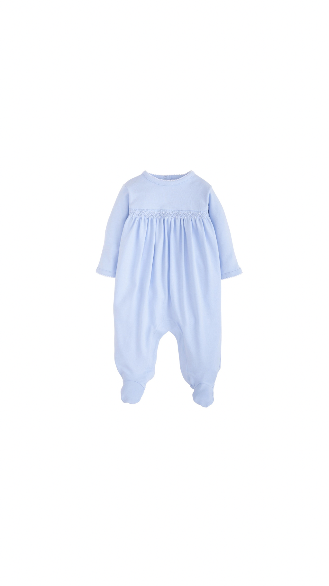 Welcome Home Layette Footie - Blue – Little Options Shop